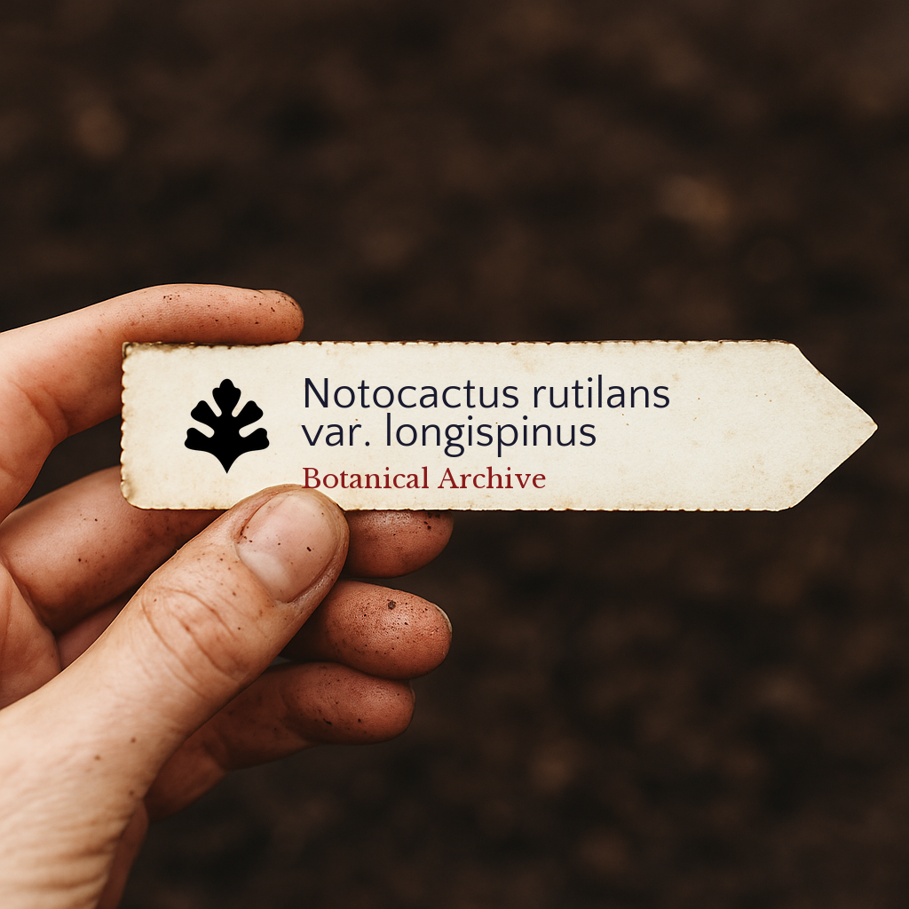 Sementes de Notocactus rutilans var. longispinus | Compre Sementes ...